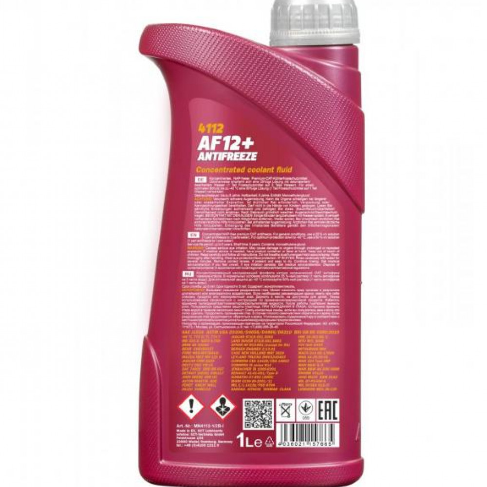 Mannol 4112-1 - AF12+ Longlife Antifreeze fagyálló koncentrátum, piros ...